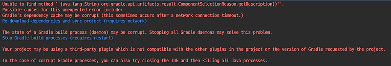 [Gradle] Unable to find method ''java.lang.String org.gradle.api.artifacts.result ...