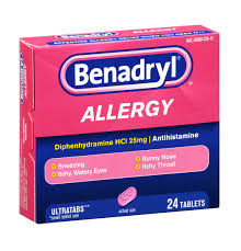Nursing Medication Card - Diphenhydramine (Benadryl)(Kor/Eng)