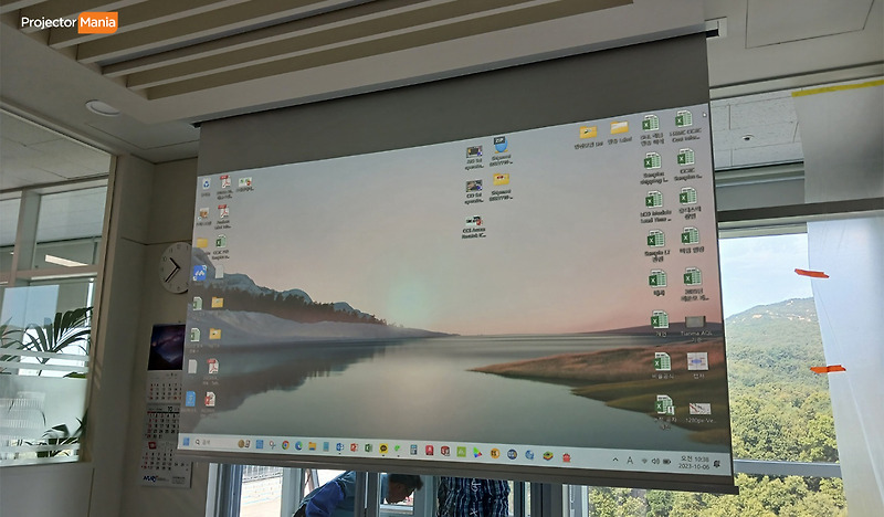 회의용 레이저 빔프로젝터 추천 ! 엡손 EB-L520U 대림플랜 설치사례!