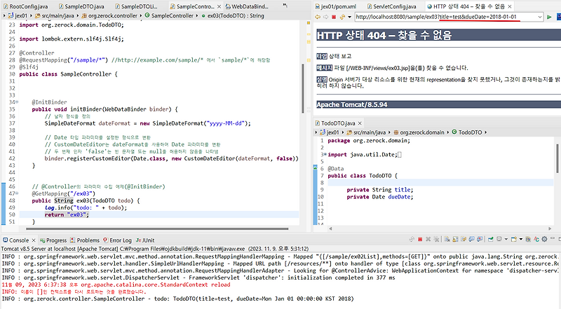 @DateTimeFormat/@InitBinder — Ppoosumi