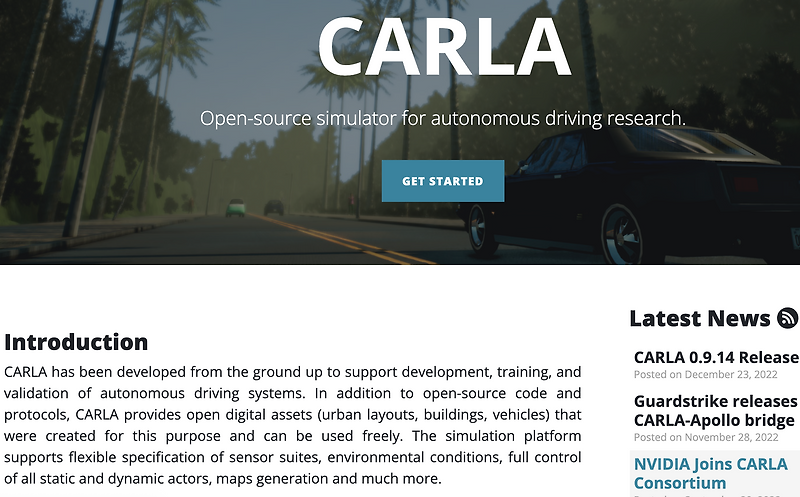 핑크랩이 carla, autoware, ROS2 관련 프로젝트를 시작합니다.