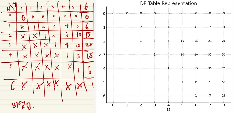 [BOJ #1010] 다리놓기(Python)