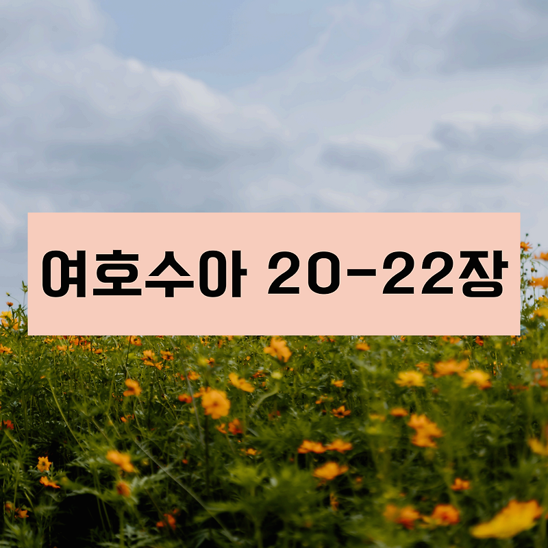 여호수아 20 22장 도피성 설정 지파들의 귀환 및 제단 논쟁