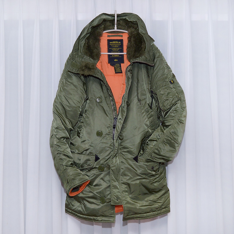 알파 인더스트리 N3B 야상 패딩 익스트림 콜드웨더 파카 (M / 100)