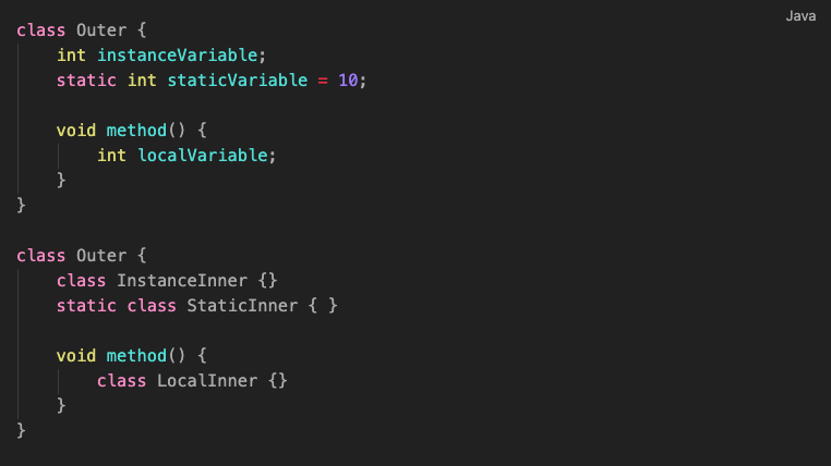 [Java] Inner Class (내부 클래스)