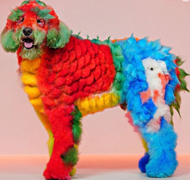 창의적인 반려견 미용사 Gabriel Feitosa 아시나요? 반려견 미용 강아지 예술 염색 아티스트 게브리엘 페이토사