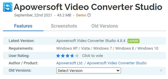 Apowersoft Video Converter Studio 무료 다운로드