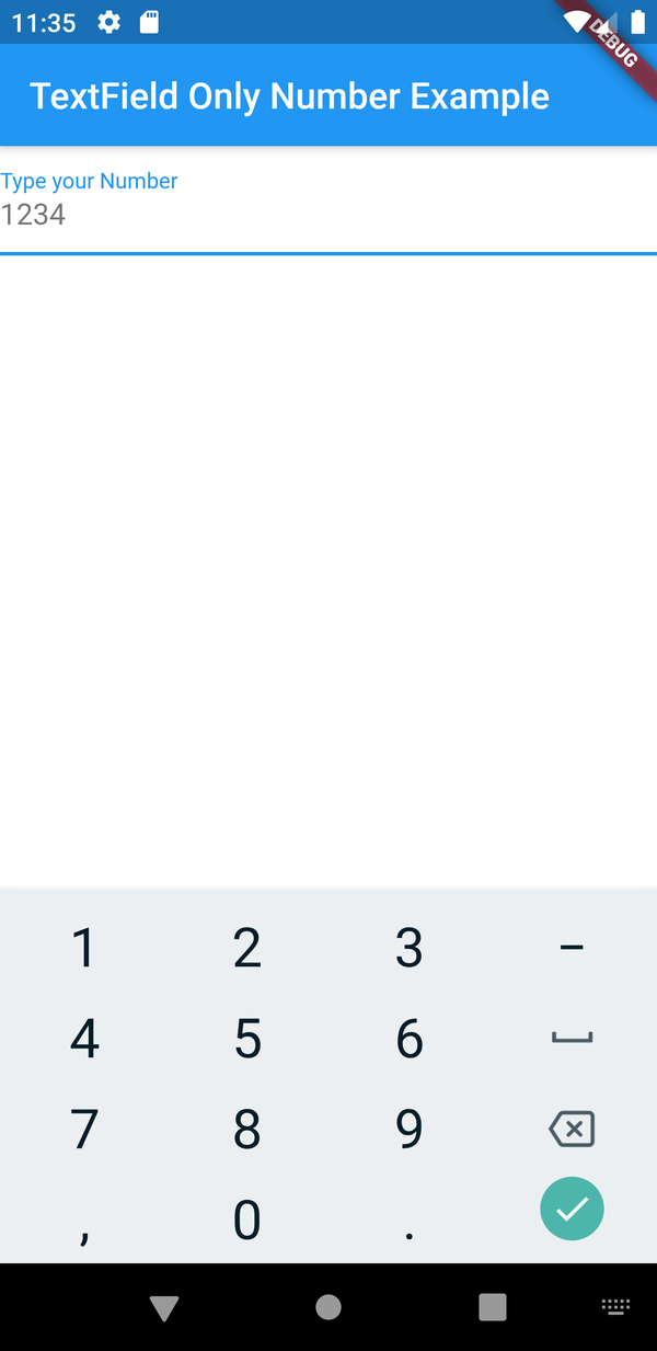 플러터(Flutter) - TextField에 숫자만 입력받기(Get only numbers in TextField)