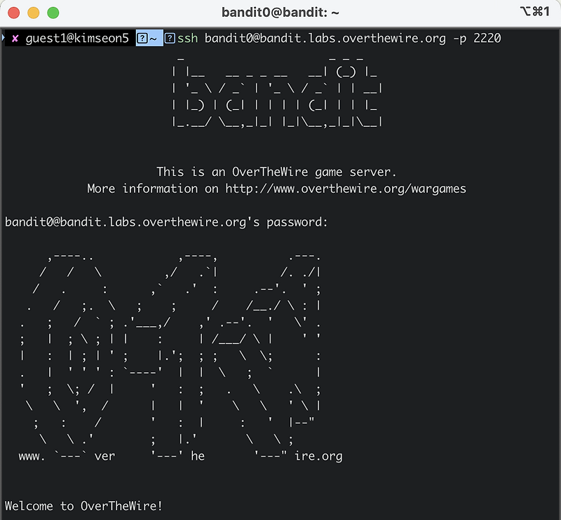 [Linux] Bandit : Level0