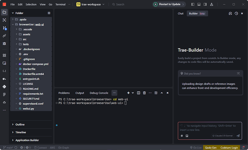 [실전]Browser Use: WEB UI에서 실행해 보기