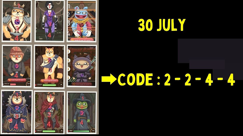 Memefi Secret Tap Combo Reward 30 July 2024