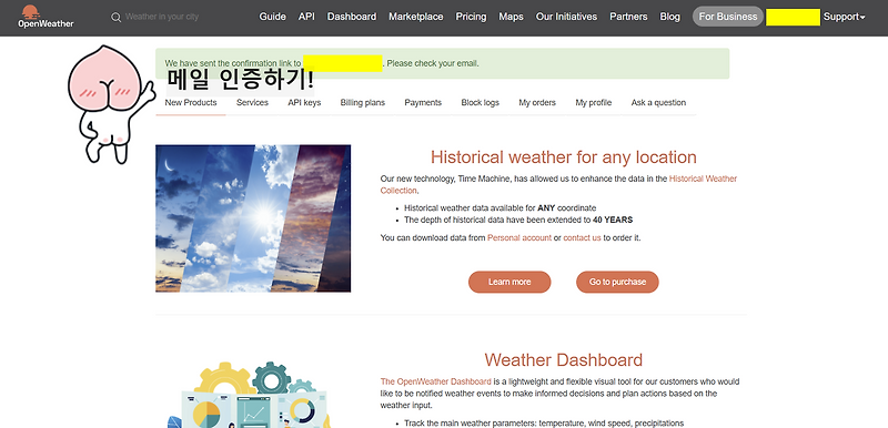 날씨 정보 API : OpenWeatherMap API 얻기