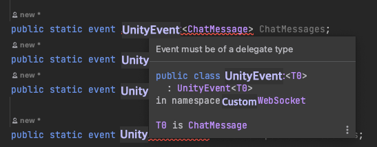 [Unity][C#] Event must be of a delegate type 에러 해결 :: solar_system_11