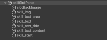 UnityScript UI 캐릭터 스킬 List Prefab 자동 생성 Script(Unity 오브젝트, UI 구현, Prefab)