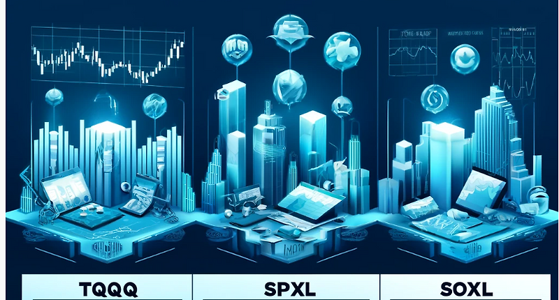 미국 주식시장 레버리지 ETF 비교: TQQQ vs. SPXL vs. SOXL