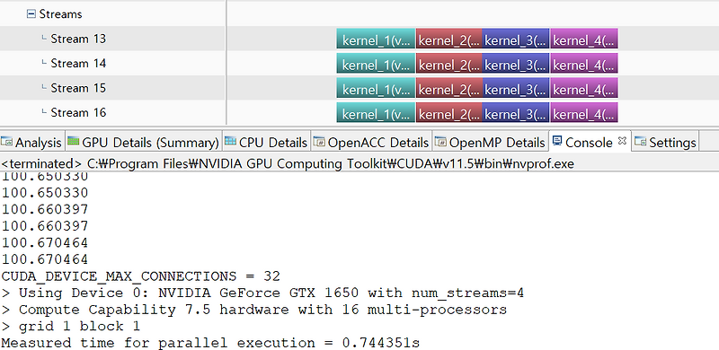 Streams and Events (2) - Concurrent Kernels