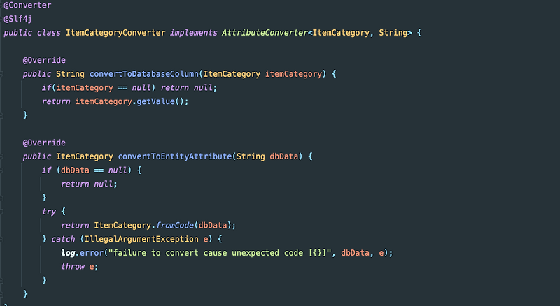 [Spring] JPA Enum Converter를 사용하여 Entity Mapping하기(Feat. Parameter value [~] did not match ...