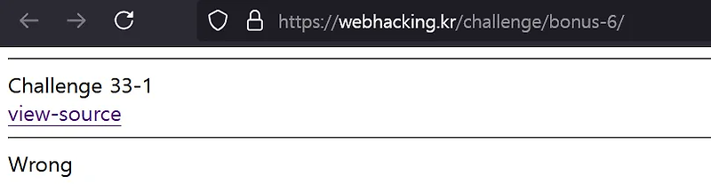 [Webhacking.kr] old - 33 — 스우스우