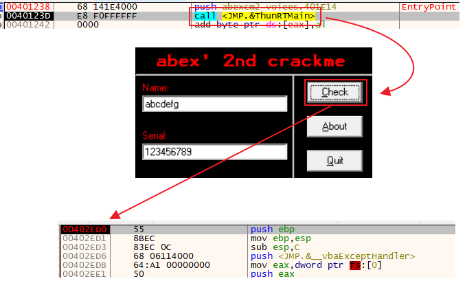 Reversing +8(abex'crackme #2)