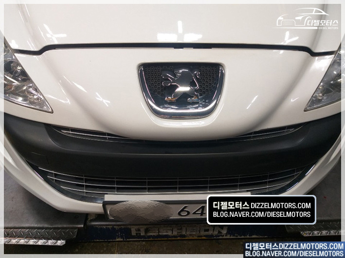 푸조 308/DPF 경고등 점등 방문-DPF 탈거 클리닝