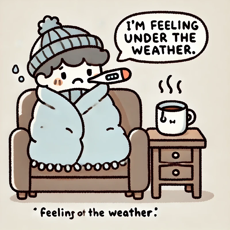 [Learn][English] "I'm feeling under the weather" – 몸이 안 좋을 때 쓰는 영어 표현