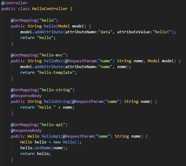 [Backend/Spring] 요청방식 | @Controller, @RequestMapping, @GetMapping,