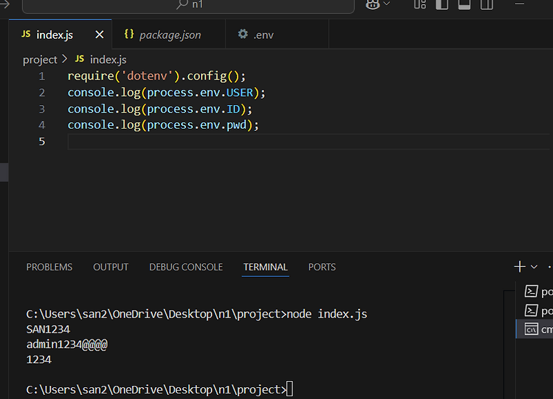 [nodejs]dotenv로 환경변수 관리하는 방법
