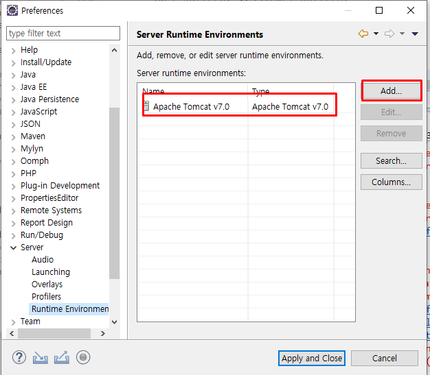 [톰캣에러] - org.apache.catalina.LifecycleException /Server Tomcat v7.0 Server at localhost failed ...