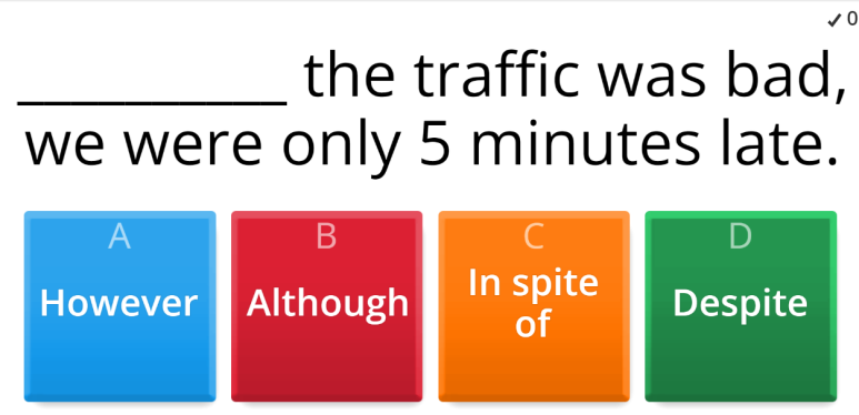 [영어] Despite, Although, However 차이 연습하기