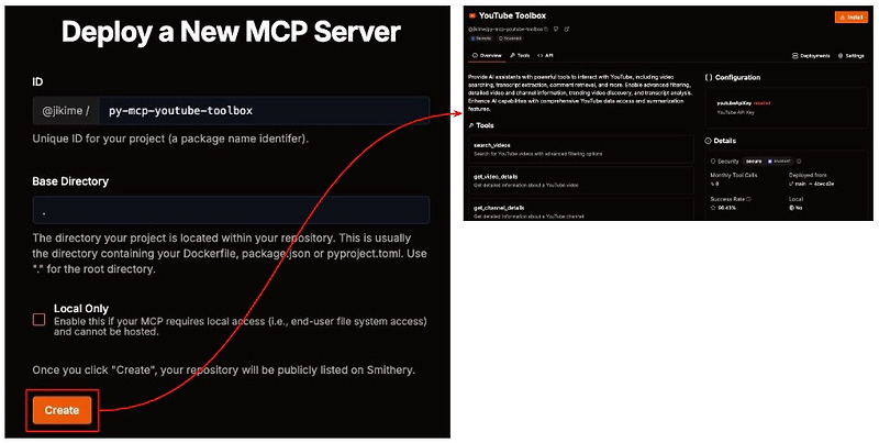 GitHub 저장소를 이용한 Smithery 서버 등록 및 배포