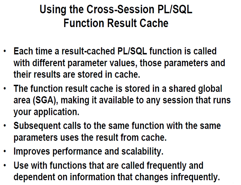 072 - [Oracle PL/SQL] RESULT_CACHE hint