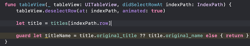 [UIKit] 선택된 아이템을 해제해 주기 tableView.deselectRow() :: iOS 정복기