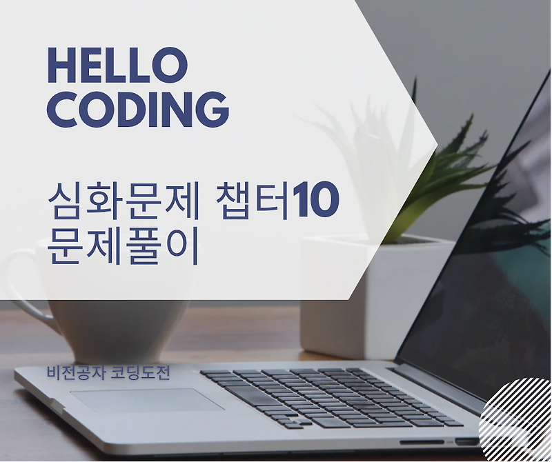 Hello Coding 프로그래밍 심화문제 챕터 10 문제풀이 정답