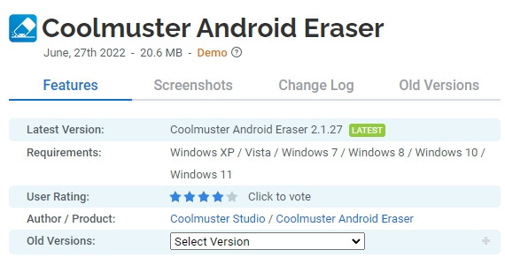 Coolmuster Android Eraser 무료 다운로드