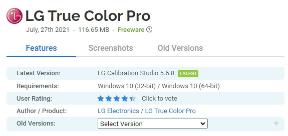 LG True Color Pro 무료 다운로드