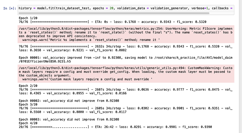 Error : logits and labels must have the same shape