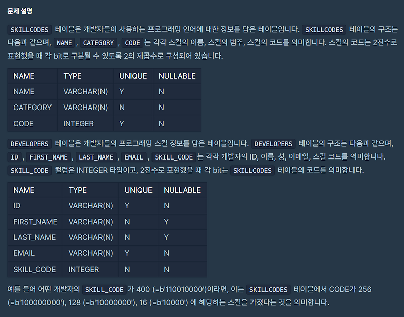 [My_SQL] Lv.4 언어별 개발자 분류하기