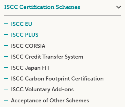 [친환경 인증] ISCC EU / ISCC PLUS / REDcert²
