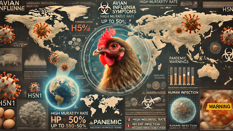 조류 인플루엔자(H5N1) 대유행 우려 고조 , 사망률 최대 50%