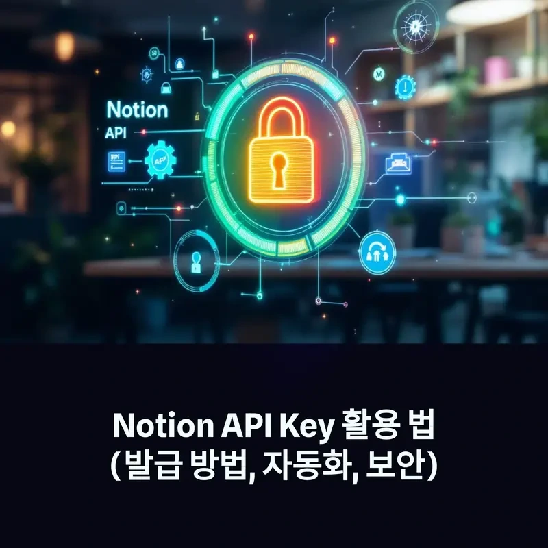 Notion API Key 활용 법 (발급 방법, 자동화, 보안)