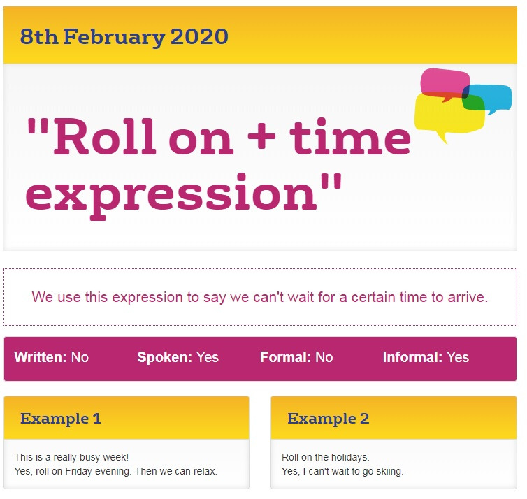 8th Jan 2020 - 빨리 (언제)이면 좋겠어. Roll on (time)