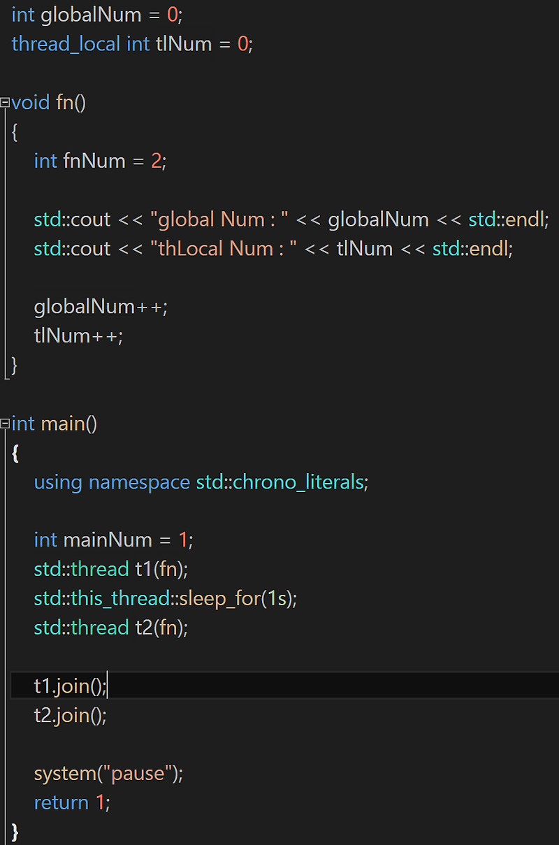 [Thread] thread_local — Coding Note