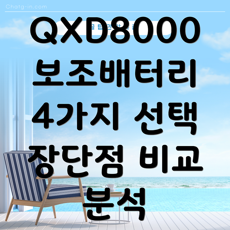 QXD8000 보조배터리 편안한 사용감의 4가지 선택 장단점 비교 분석