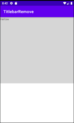[Android] Title bar 삭제 하기 :: Copy Coding
