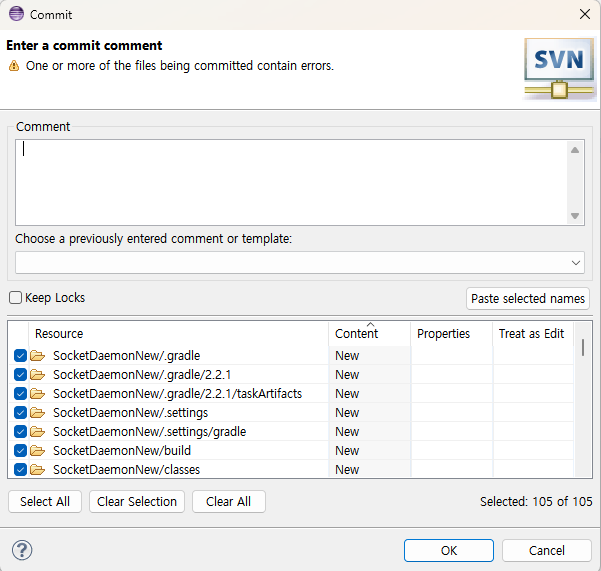 Eclipse SVN ... is not under version control.