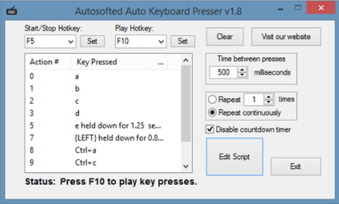 오토 키보드 자동클릭 프로그램 Auto Keyboard Presser v1.9 무료 안내