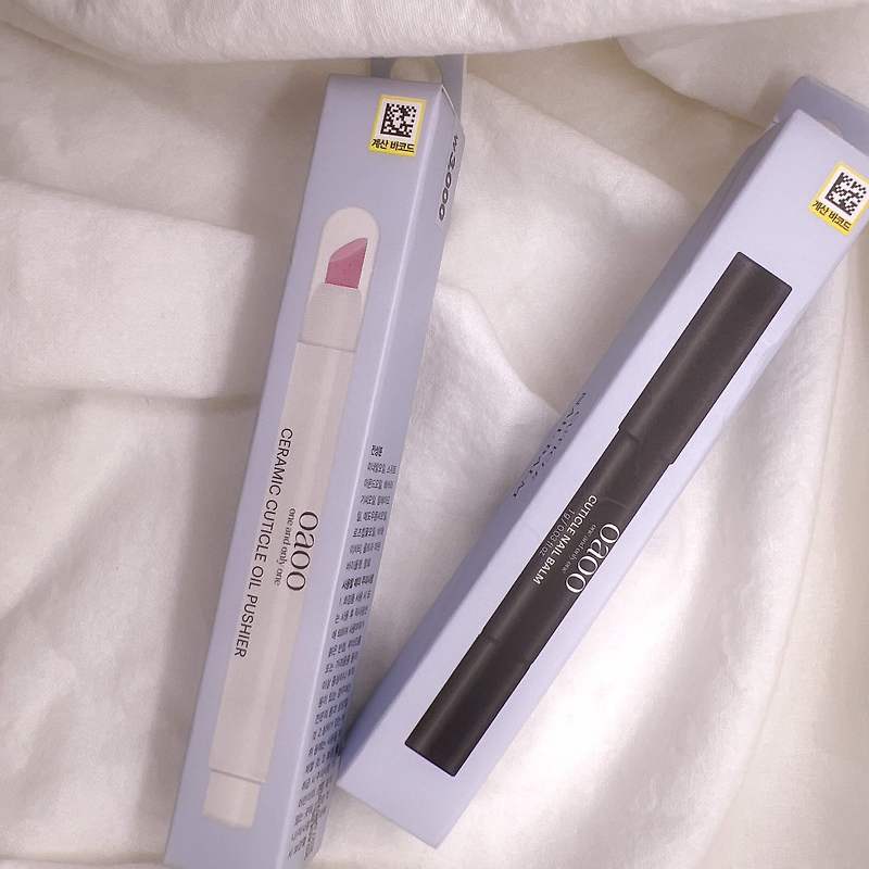 내돈내산 시리즈 - 다이소 화장품, 다이소 네일용품 : 오아오(oaoo) 세라믹 큐티클 오일 푸셔 & 큐티클 네일 밤