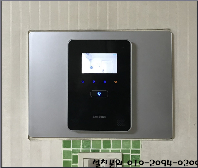 삼성인터폰도어락설치/서울 동대문구 이문동 쌍용아파트 삼성비디오폰SHT-3625와 삼성디지털도어락730무선연동교체설치입니다