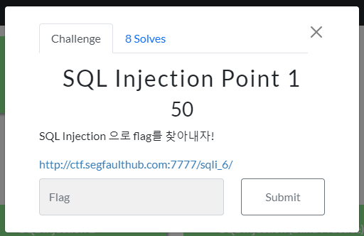 SQL Injection Point 1