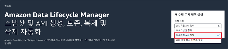 [AWS] AWS DLM (Data Lifecycle Manager) 실습